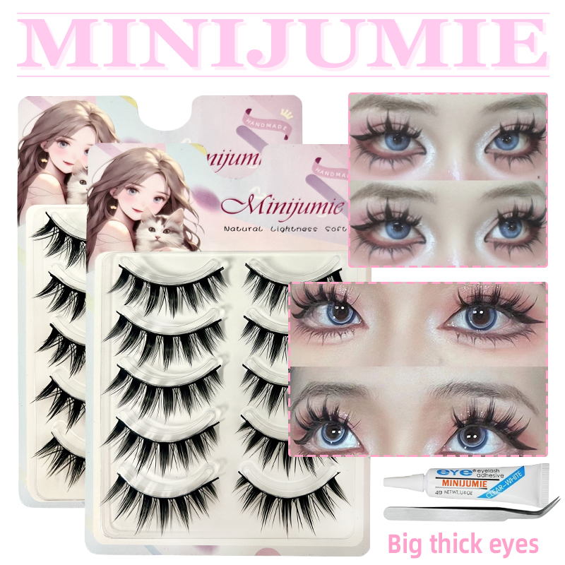 Minijumie A whole bunch of novice false eyelashes Thick Eyelashes ...