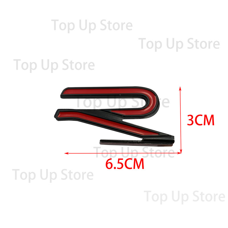 3D Metal R logo Emblem Car Front Grille Badge Sticker For Volkswagen CC ...