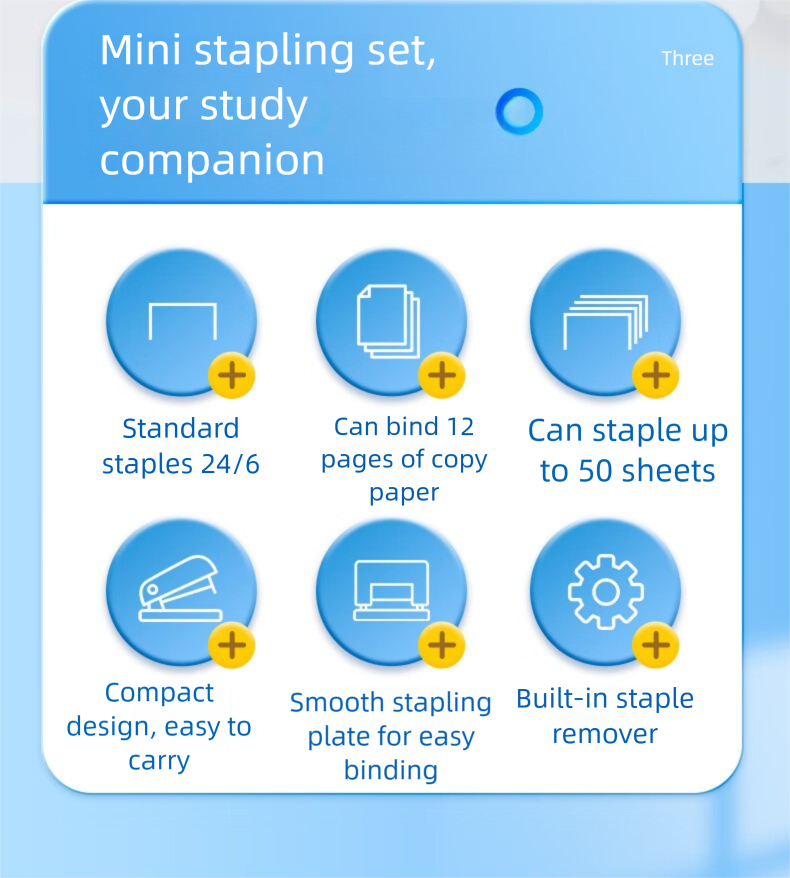 M&G Stapler Small Portable Genuine Miffy Series Student Office Mini 12 ...