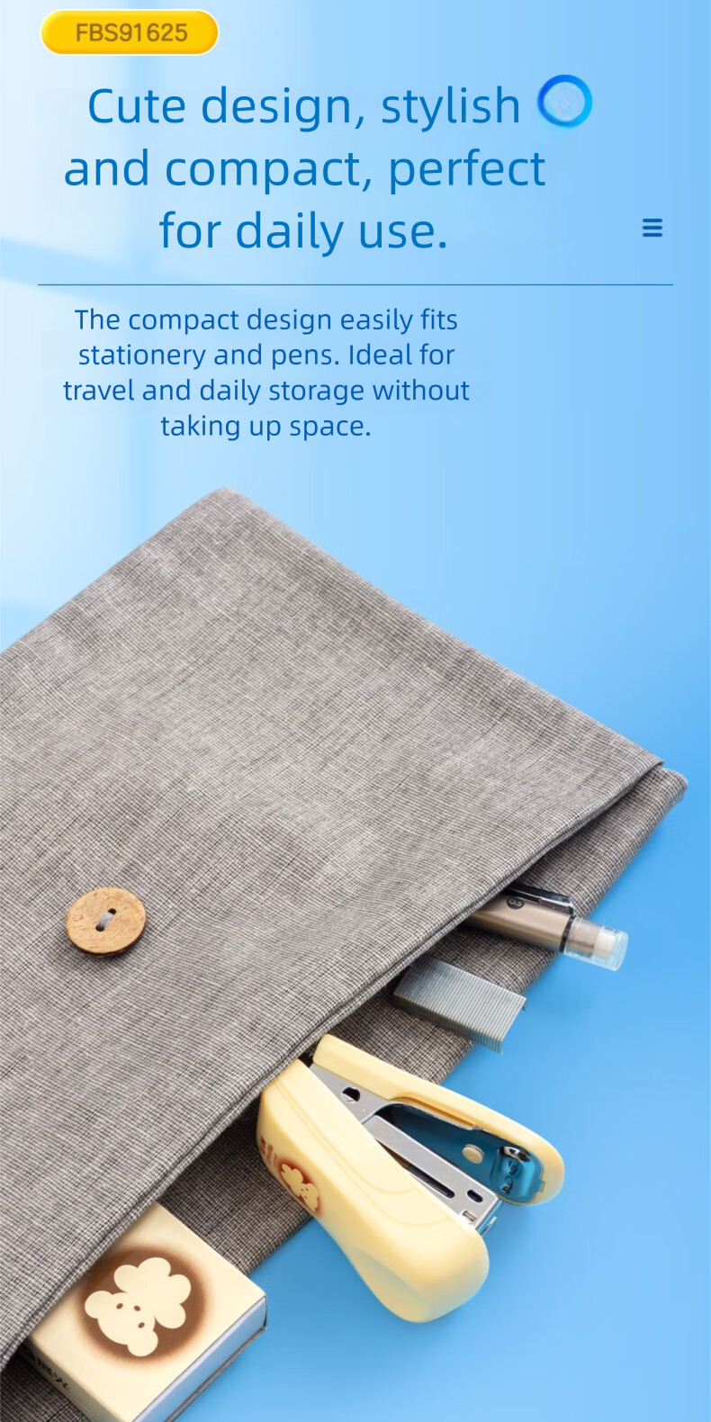 M&G Stapler Small Portable Genuine Miffy Series Student Office Mini 12 ...