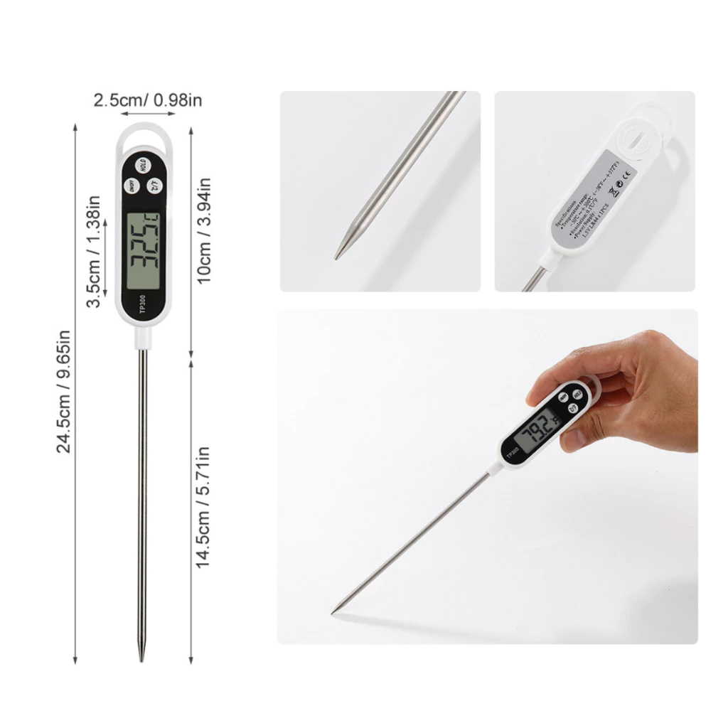 Food Grade High Temperature Resistant Hot Water Thermometer | Shopee ...