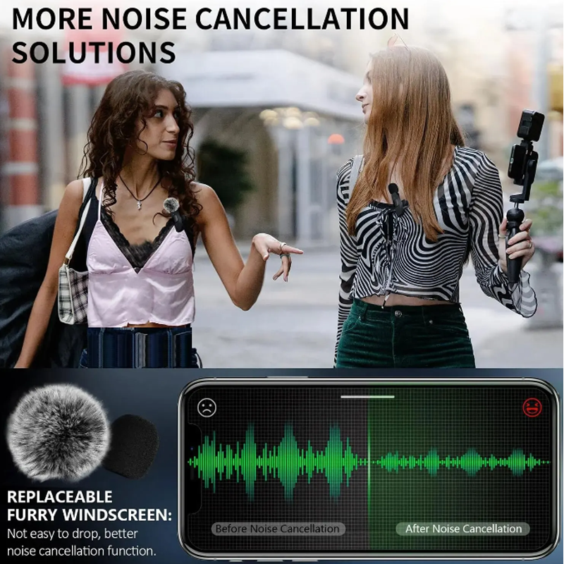 Portable Lapel Wireless Microphone 2.4G for Teaching Mini Mic for ...