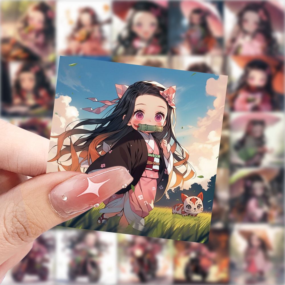 59pcs Kamado Nezuko Anime Demon Slayer Sticker DIY Diary Laptop Phone ...