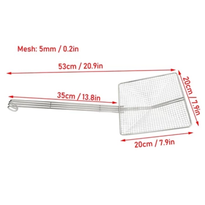 【24 SHIP】Stainless Steel Square Strainer Skimmer Ladle For Cooking ...