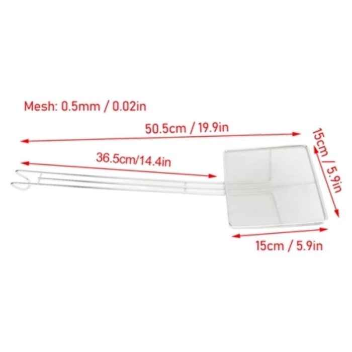 【24 SHIP】Stainless Steel Square Strainer Skimmer Ladle For Cooking ...