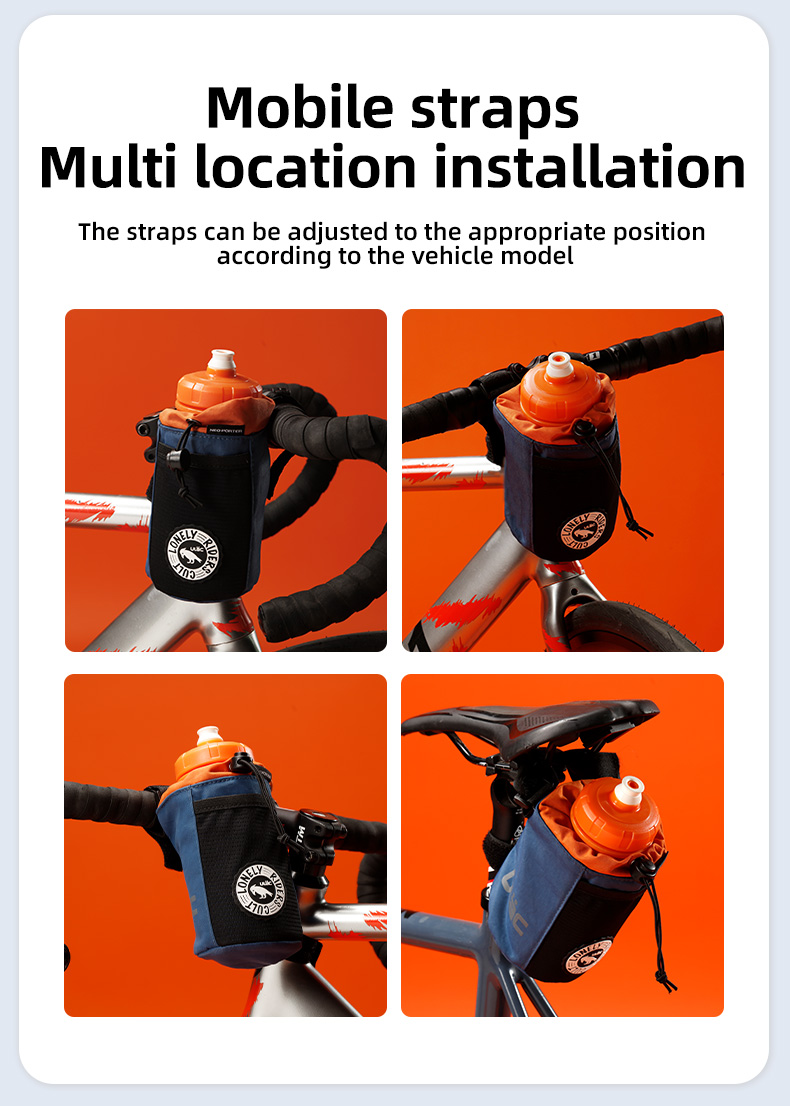 ULAC Bike Handlebar Stem Bag 1L/2.2L C-HOLD Bag Water Bottle Cycling Bags Bicycle Tools Storage ...