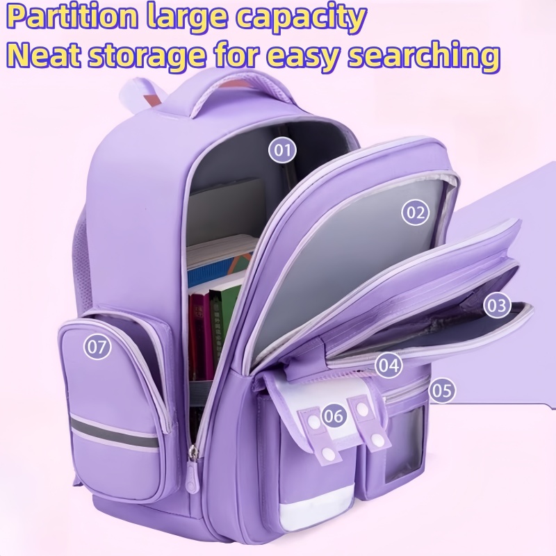2025 New Double-Deck Big Capacity School Bag For Girl Waterproof ...