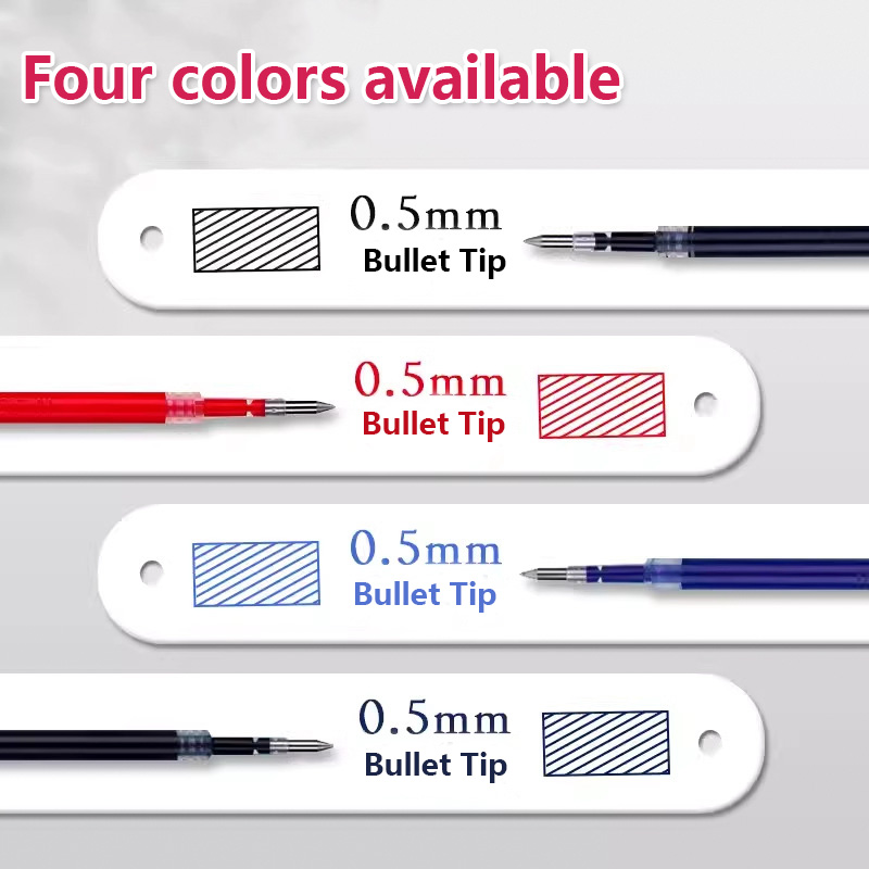 Deli S206 0.5mm Bullet Tip Pen Refills – Universal Replacement Ink for ...