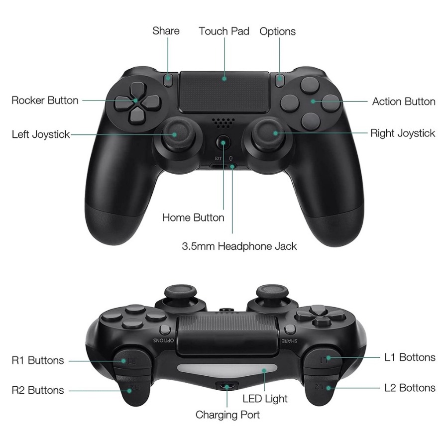 Dualshock 4 Controller for PlayStation PS4 PC Bluetooth Wireless Game ...