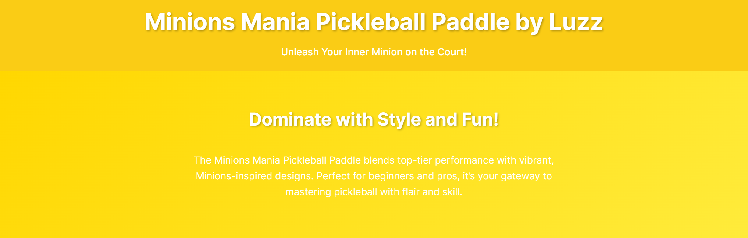 pickleball Luzz pickleball Paddle Minions Checker Champ Original Paddle ...