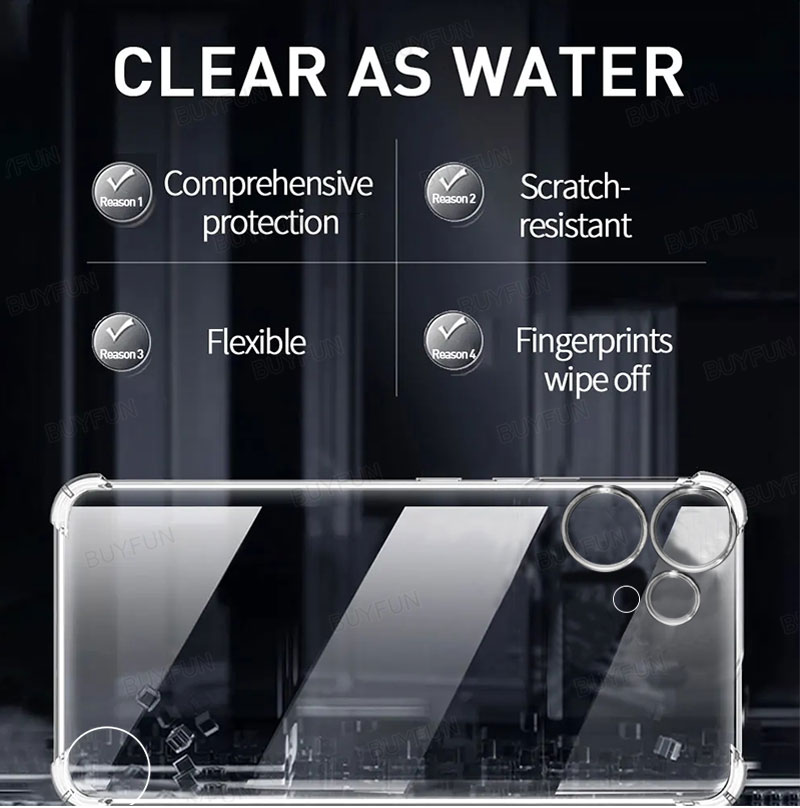 Air-bag Case Bumper Cover Transparent Clear Antiknock Soft TPU Shell ...