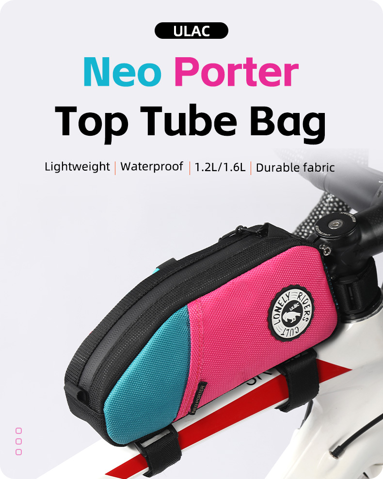 ULAC Waterproof Cycling Top Tube Bag 0.9/1.0/1.2L MTB Road Bike Lightweight Durable Bicycle ...