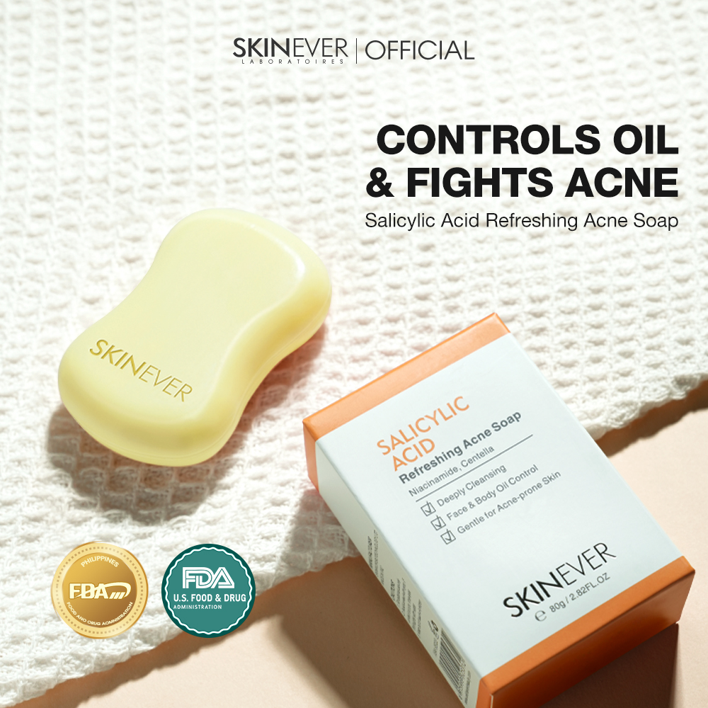 SKINEVER SALICYLIC ACID Refreshing Acne Soap Niacinamide Centella ...