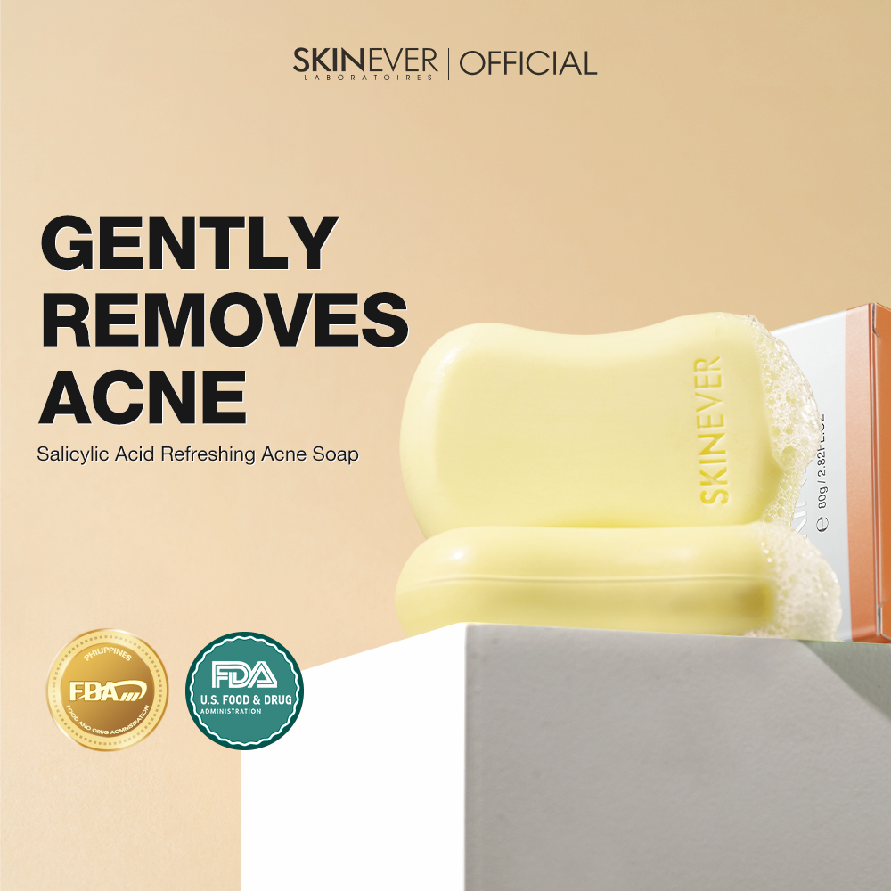 【Buy 1 Take 1】SKINEVER Salicylic Acid Acne Soap | Shopee Philippines