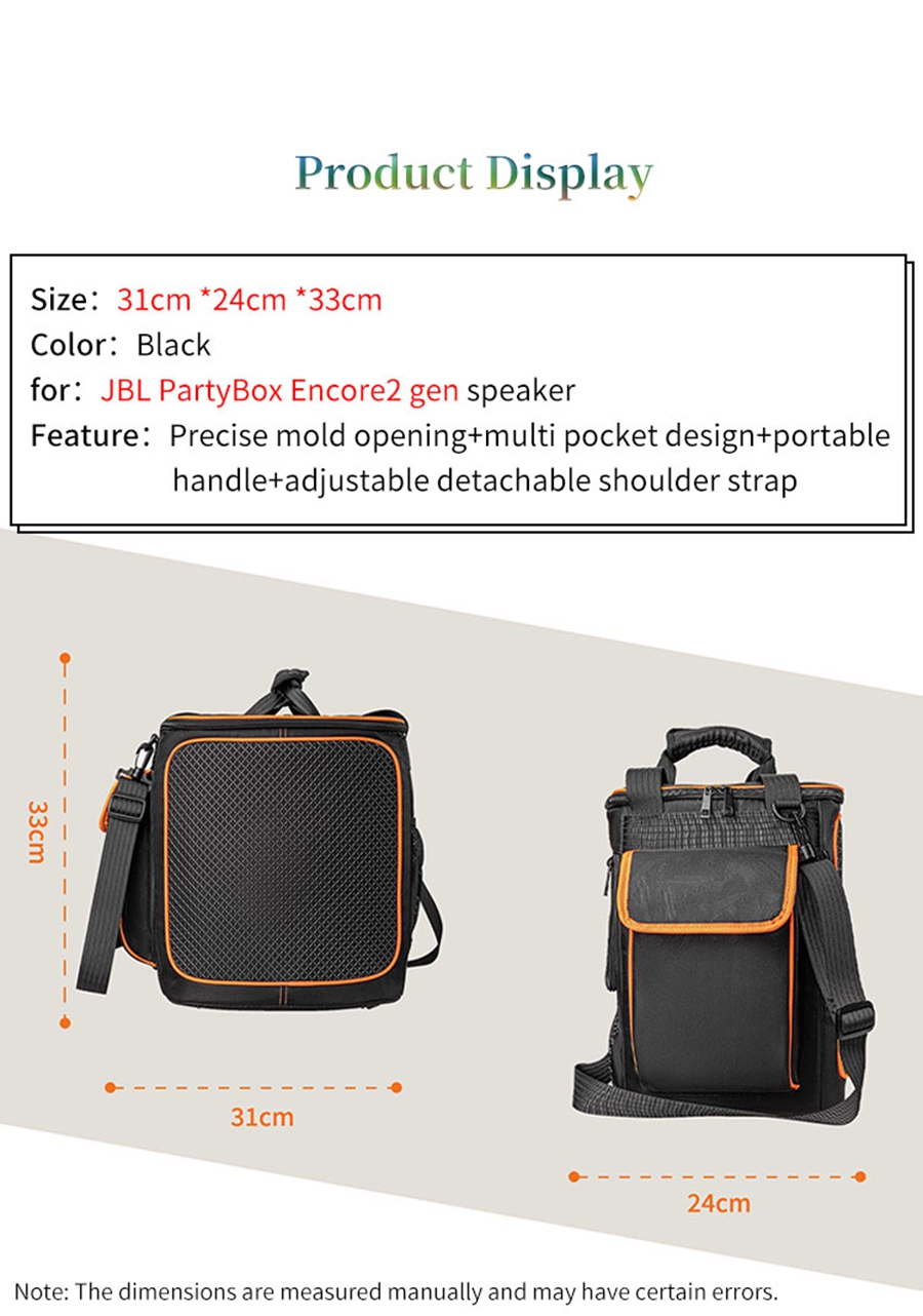 Speaker Protect Storage Bags for JBL PartyBox Encore 2 Speaker Box ...