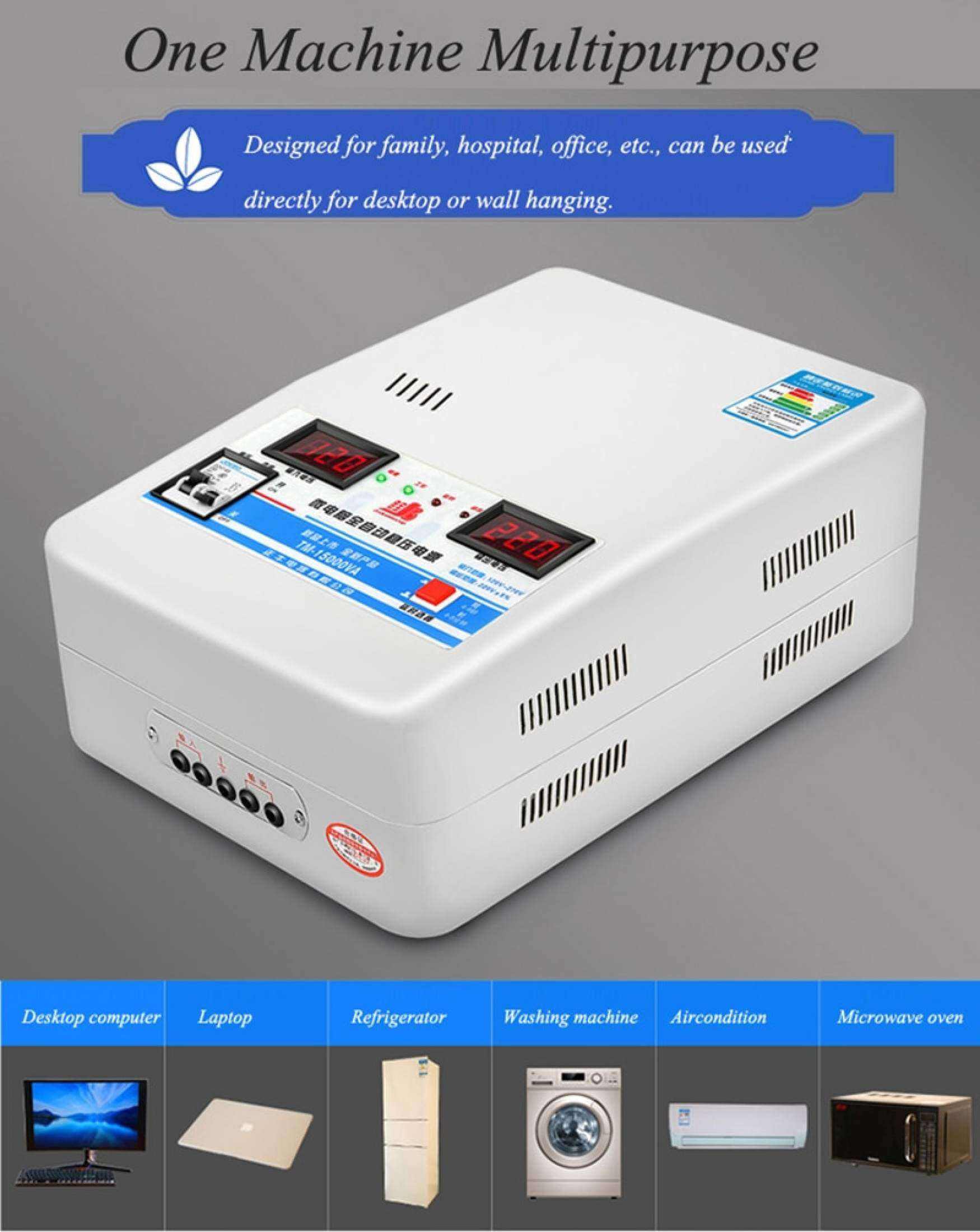 15KVa 20Kva AVR Servo Motor Type Voltage Stabilizer 4500W 1800W ...