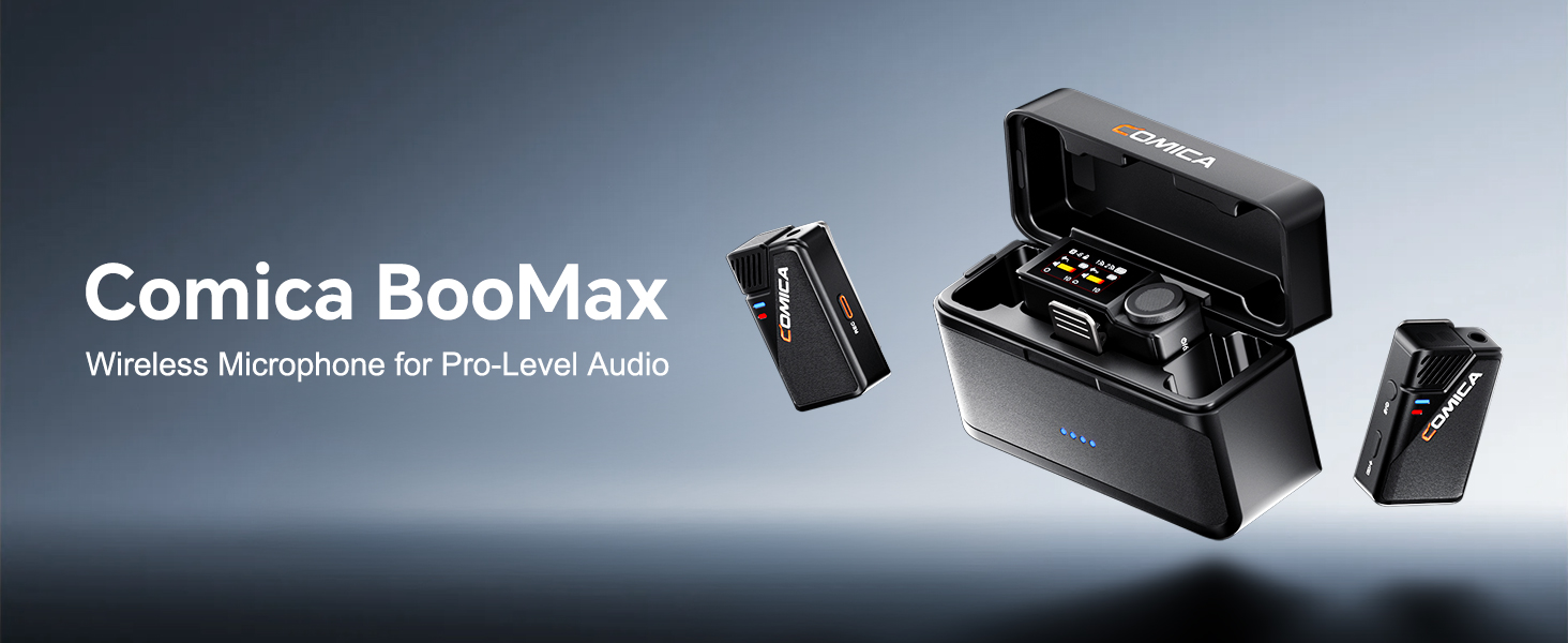 COMICA BooMax 2.4G 32-Bit Float Internal Recording Wireless Microphone ...