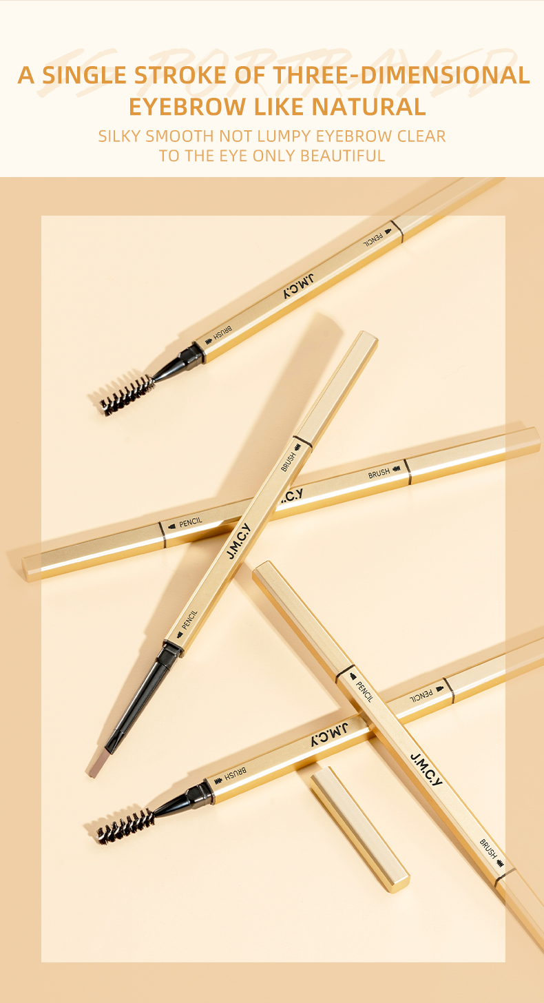 JMCY Dual-Ended Eyebrow Pencil Waterproof Smudge-Proof Natural Wild ...