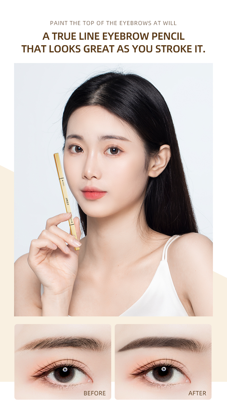 JMCY Dual-Ended Eyebrow Pencil Waterproof Smudge-Proof Natural Wild ...