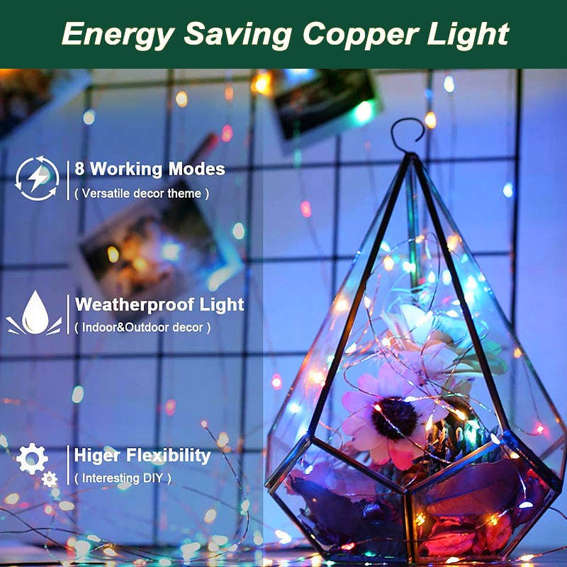 Xmas Solar LED Fairy String Lights - 52M/42M/32M/22M/12M/7M Options ...