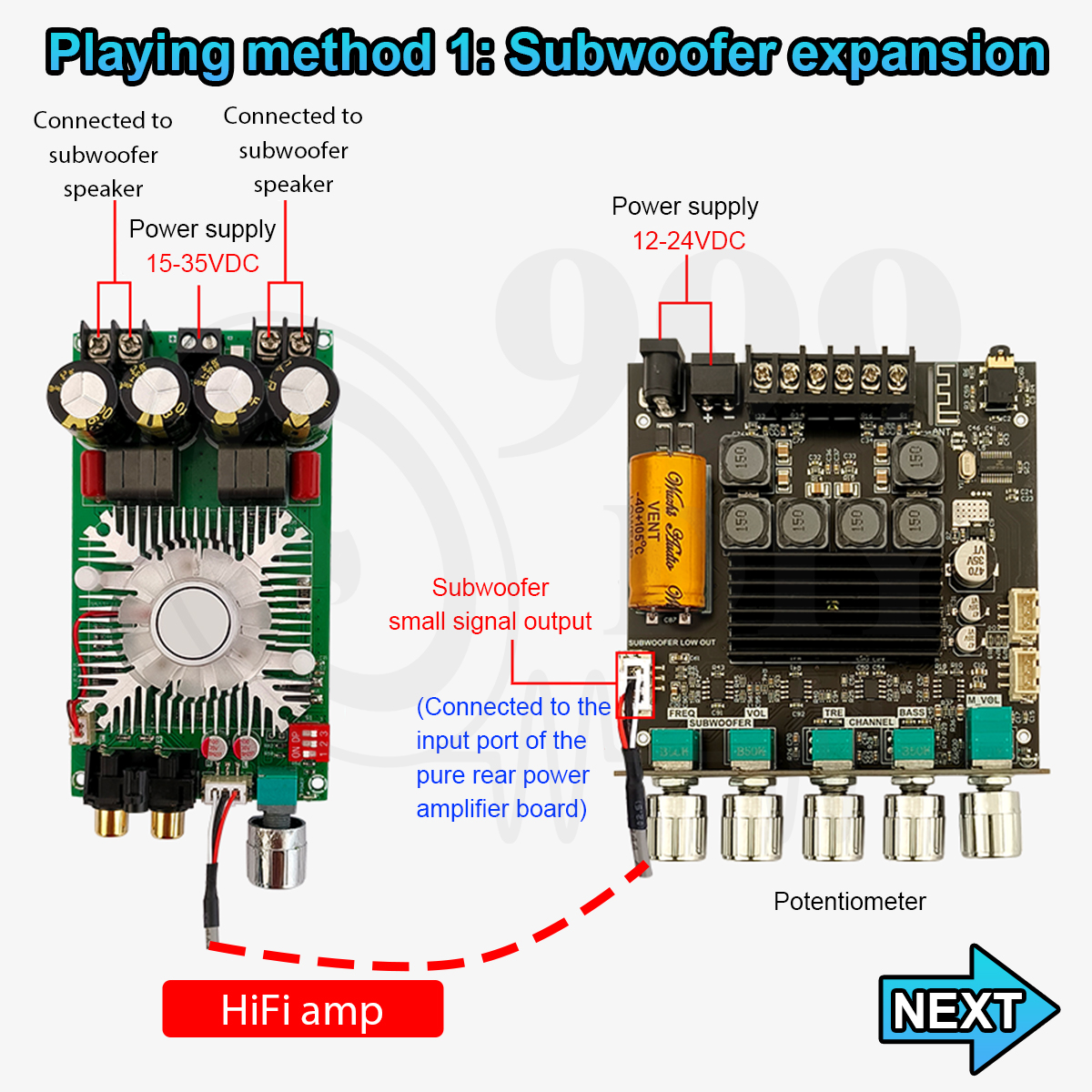999DIY ZK-TB21 Original Micro Bluetooth Amplifier 2.1 Channel High ...