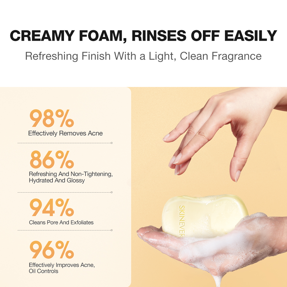 SKINEVER SALICYLIC ACID Refreshing Acne Soap Niacinamide Centella ...