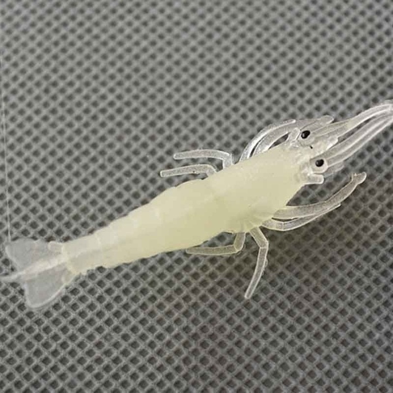 NYAYEO 10 ~ 100 pcs Fishing Lures Shrimp Shrimp Flexible Shrimp 4cm ...