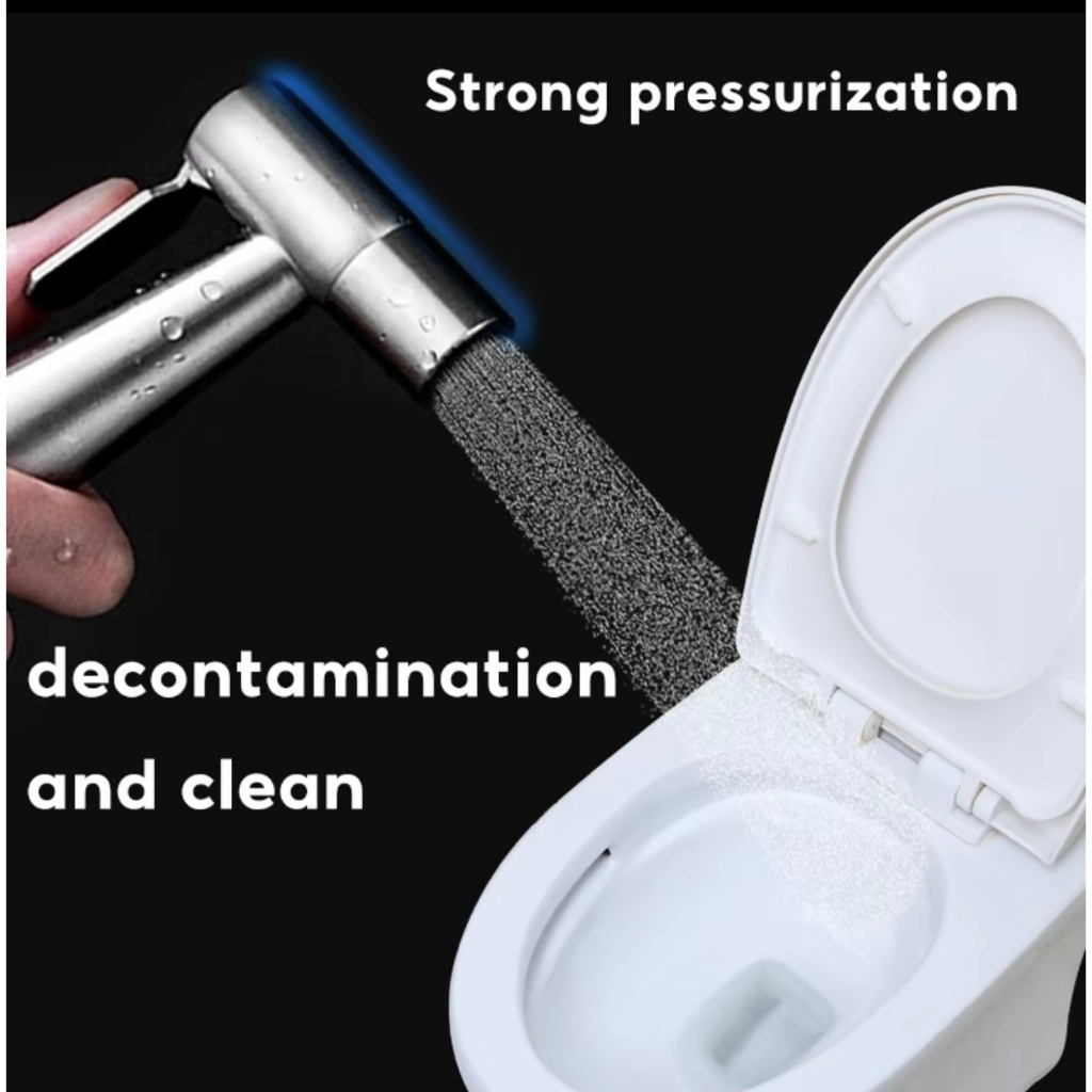 Bidet Spray Set Heavy Duty 3In1 Bathroom Hand Held Shower water Spray ...