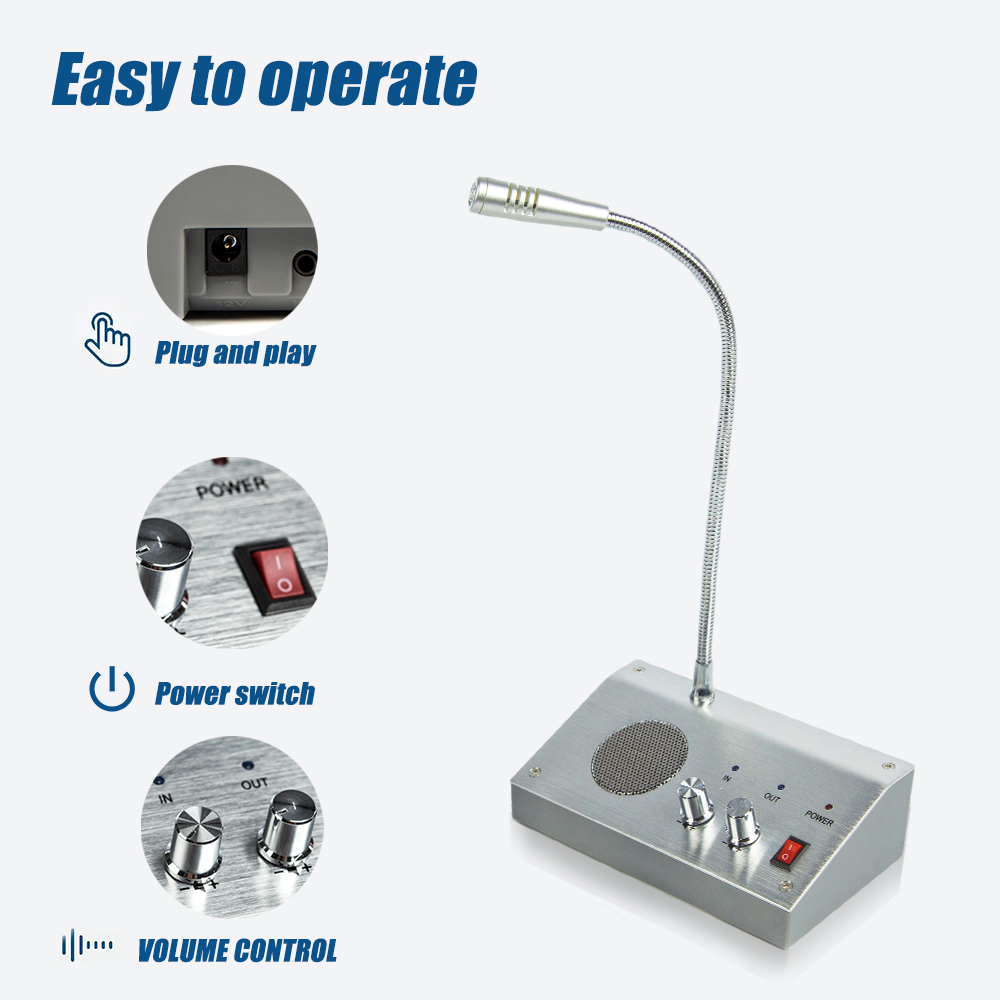 Window Intercom Speaker Anti Interference dual way window intercom ...