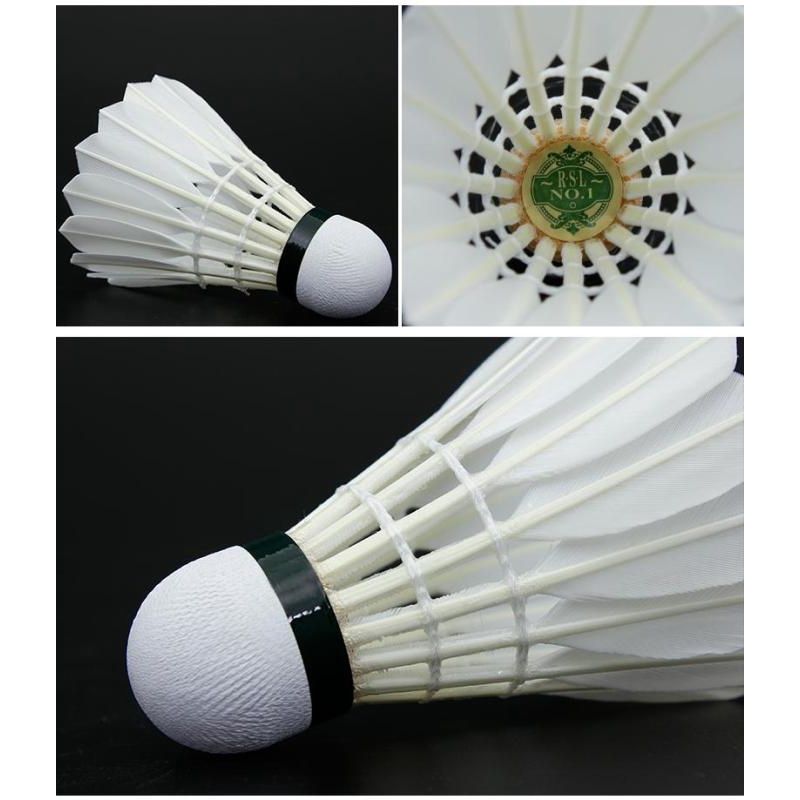 12pcs RSL Gold No.1 High Quality Goose Feather Shuttlecocks | Shopee ...