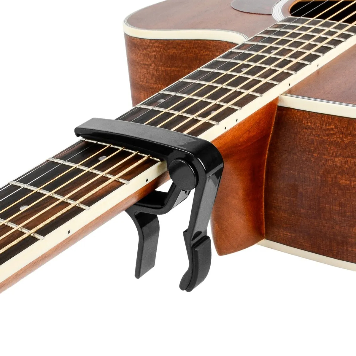 Guitar Capo for Acoustic and Electric Guitars Single Handed Capos Black ...