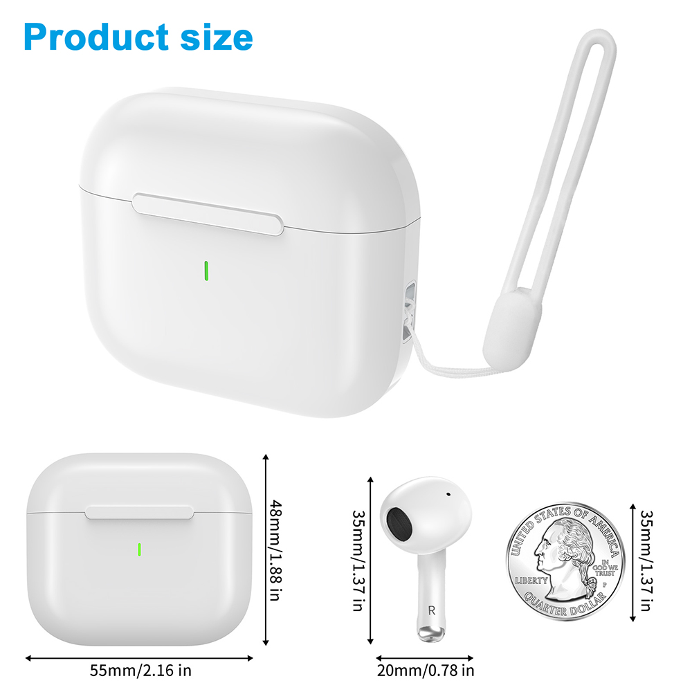 GOOJODOQ Wireless Earphones Bluetooth Earpods for iPhone Android ...