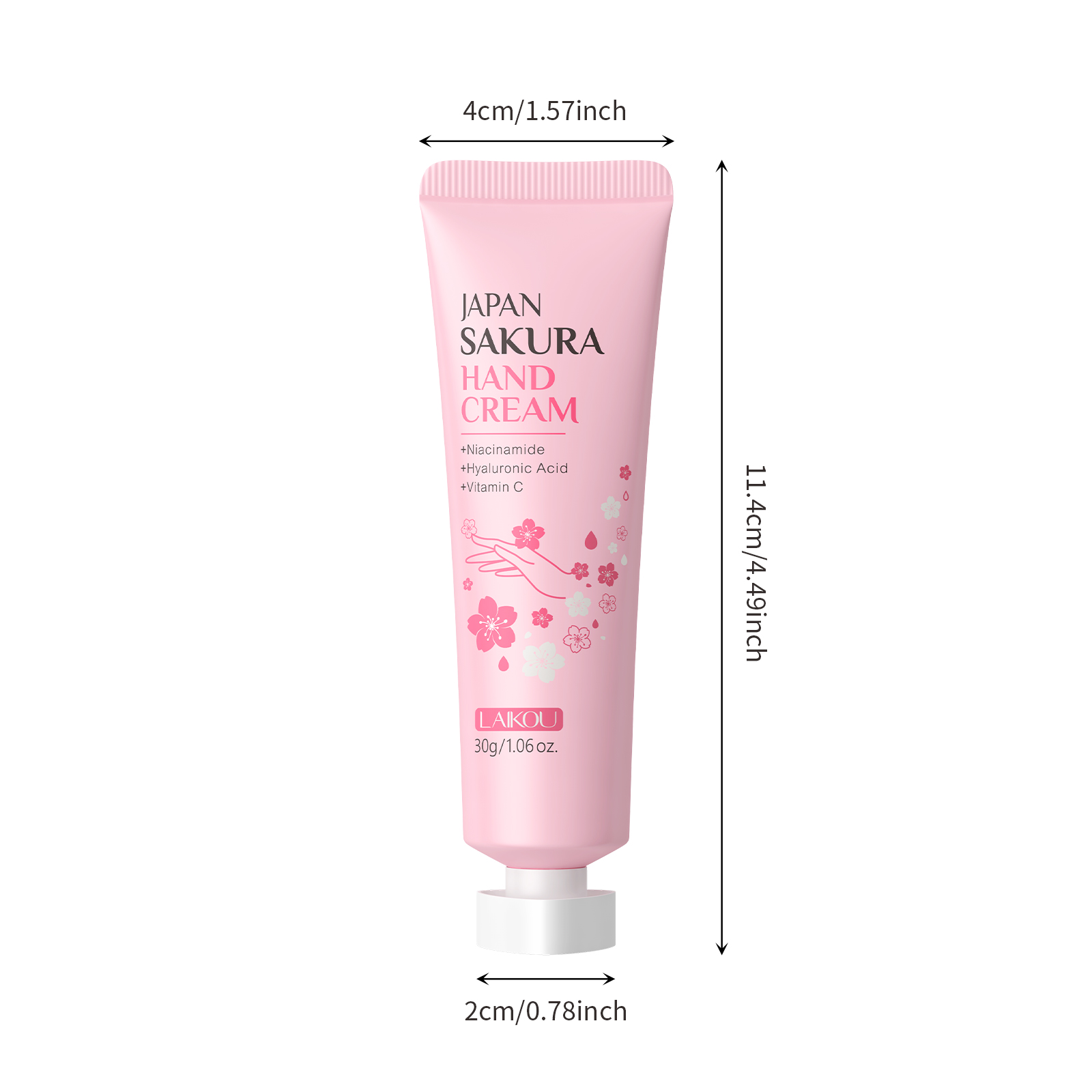 LAIKOU Japan Sakura Hand Cream 30g - Long-lasting hydration for smooth ...
