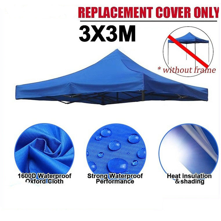 【3200D】2x2/2x3/3x3 Oxford cloth tent cover waterproof sun canopy tent ...