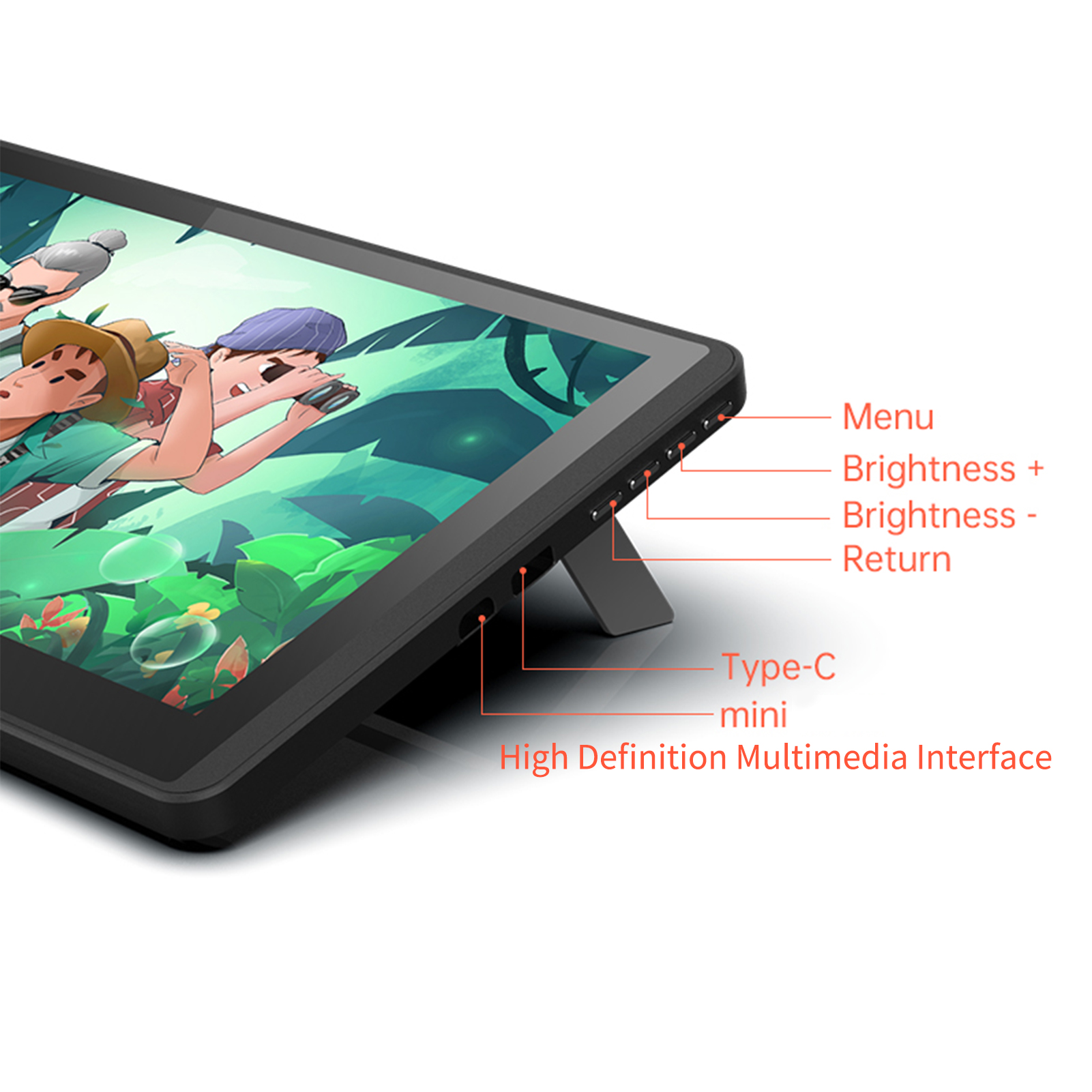 BOSTO 12HD-A H-IPS LCD Graphics Drawing Tablet Digital Graphic Drawing ...