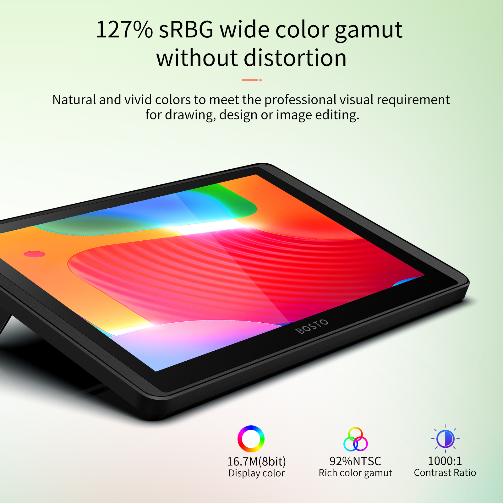 BOSTO 12HD-A H-IPS LCD Graphics Drawing Tablet Digital Graphic Drawing ...