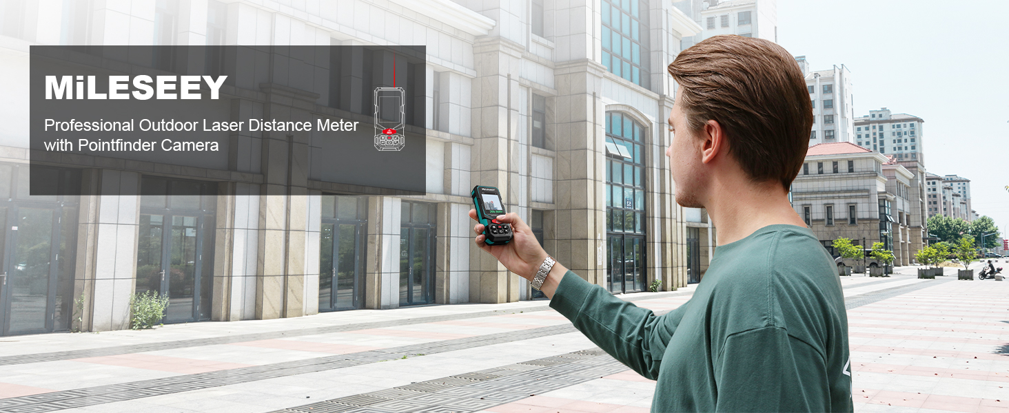 Mileseey S20 Laser Measure,330Ft Laser Distance Meter, Rechargeable ...