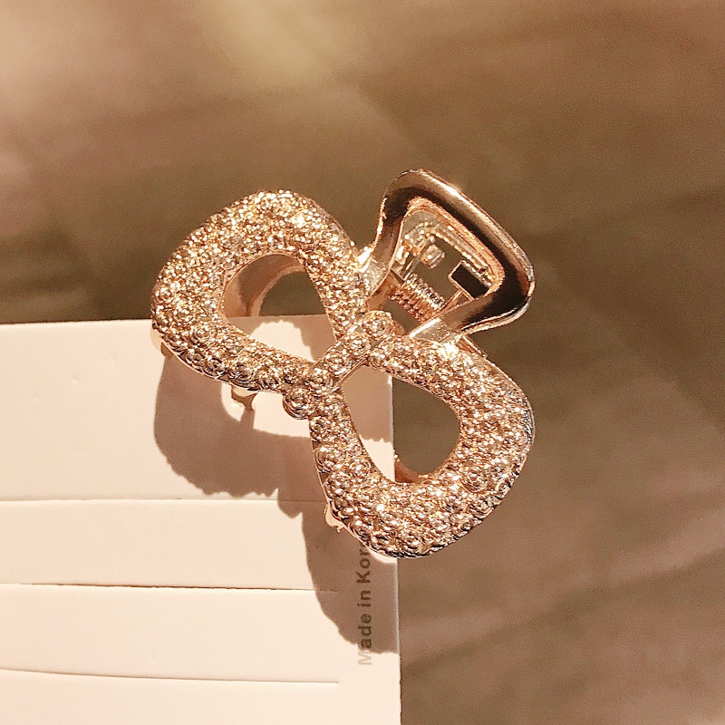 1pc Korean Diamond Alloy Hair Clip Dazzling Gold Geometric Fashion ...