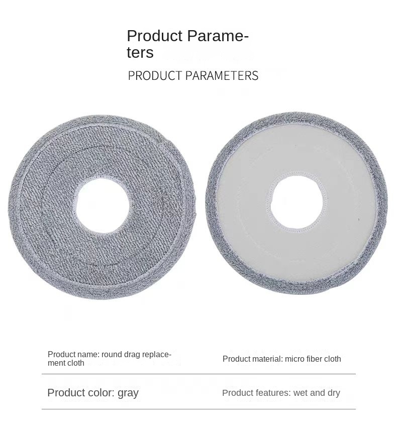 360-Degree Rotating Flat Mop Replacement Pads - Ideal for Efficient ...