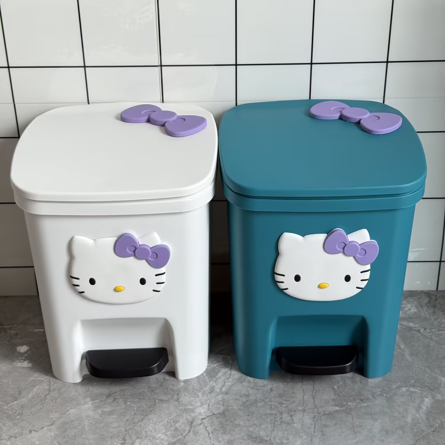 Hello Kitty trash can cartoon cute home high value living room bedroom ...