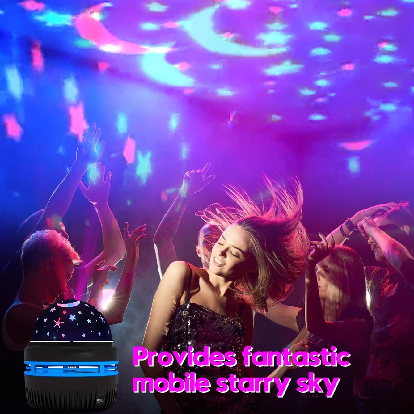 Star Projector Light Romantic Ambience Lamp LED Projector Disco Light ...