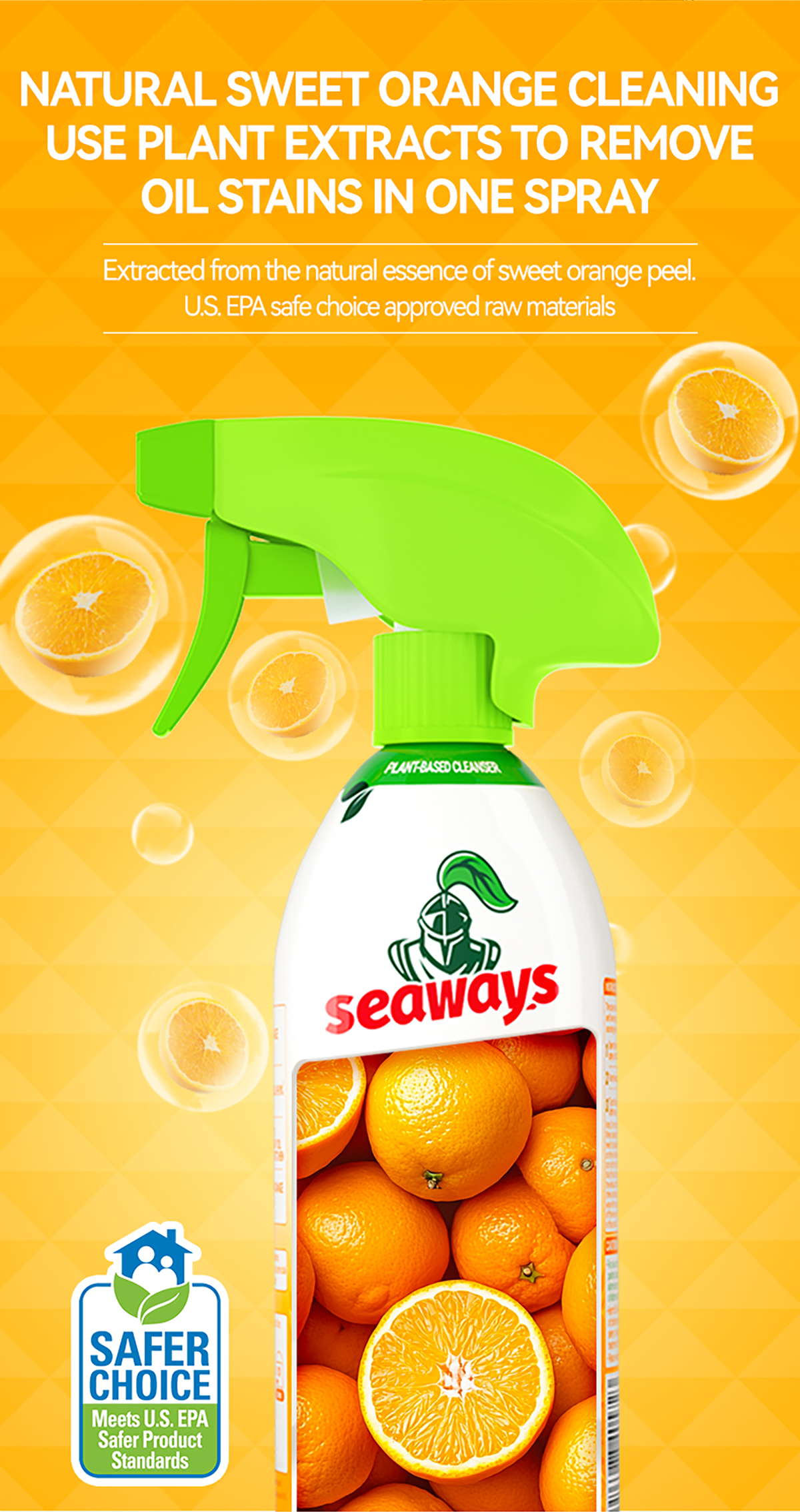 Seaways Kitchen Cleaner 480g Pot Cleaning Spray Oil Stain Remover ...