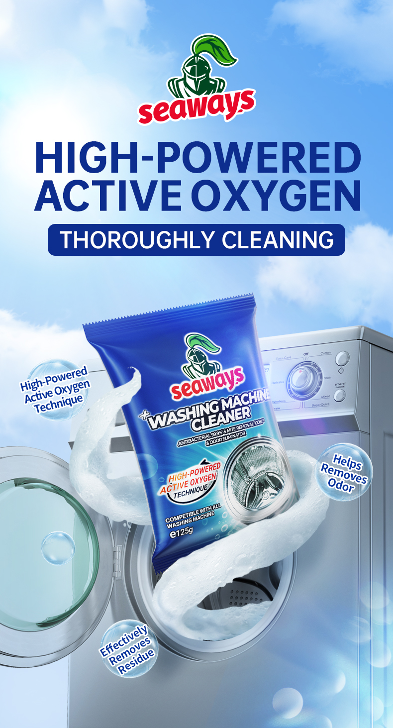 Seaways Washing Machine Cleaner（125g） Antibacteria Washing Machine Drum ...