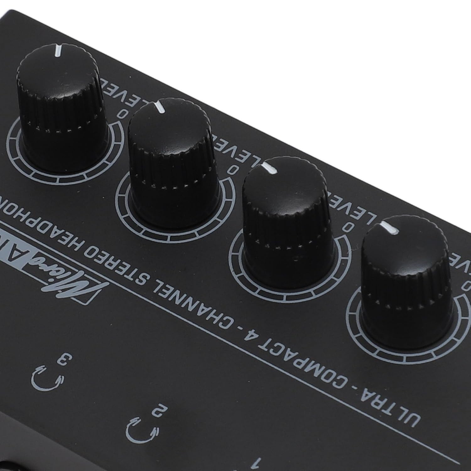 4-Channel Mini Headphone Amplifier Audio Mixer with Power Adapter ...