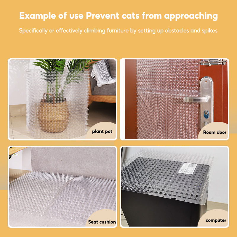 Cat Repellent Mat Animal Repel Mat Plastic 43x34CM Anti Climb Fence No ...