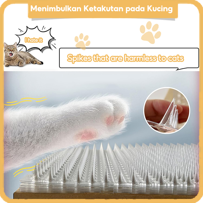 Cat Repellent Mat Animal Repel Mat Plastic 43x34CM Anti Climb Fence No ...