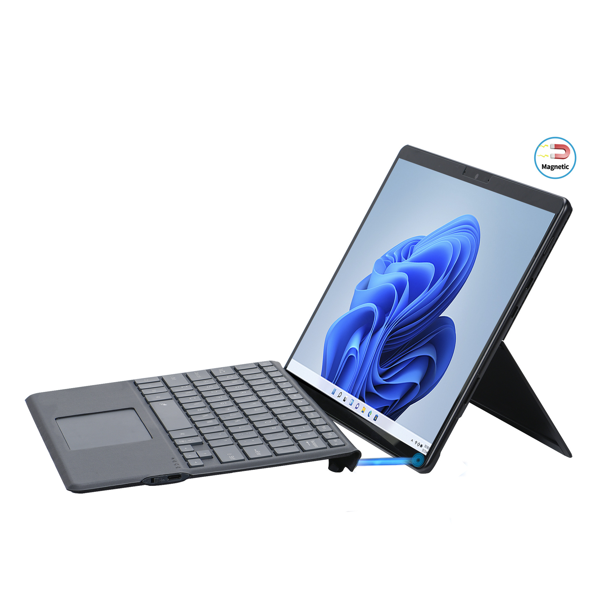 Bluetooth Keyboard With touch pad Backlit Keyboard for Surface pro 8/9 ...