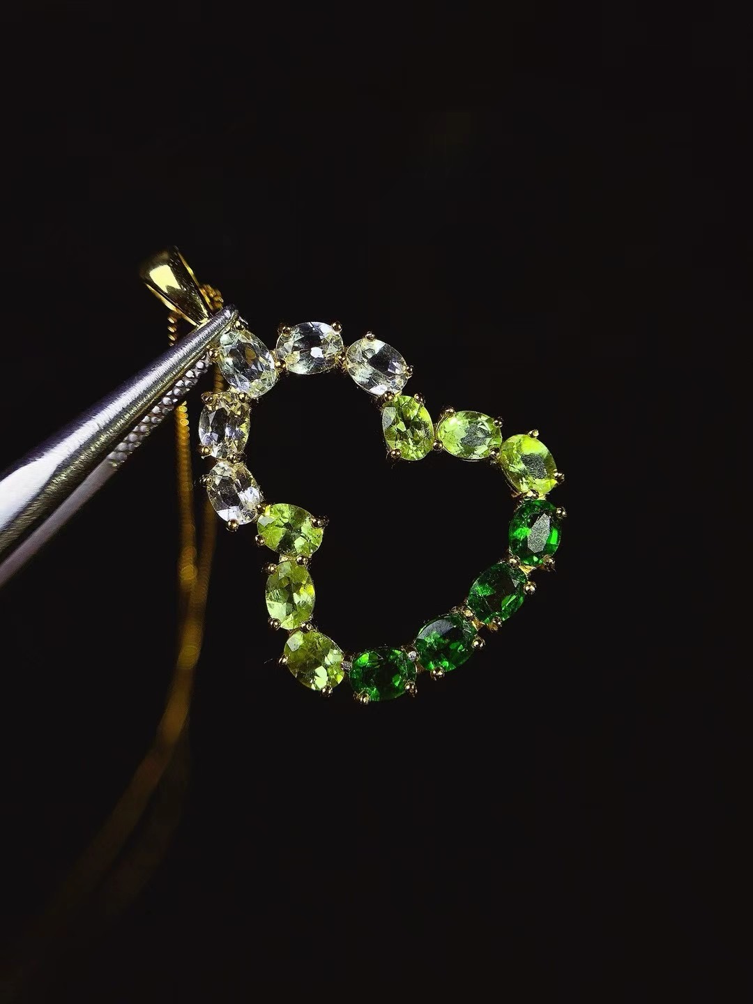 S825 silver natural diopside pendant | Shopee Philippines