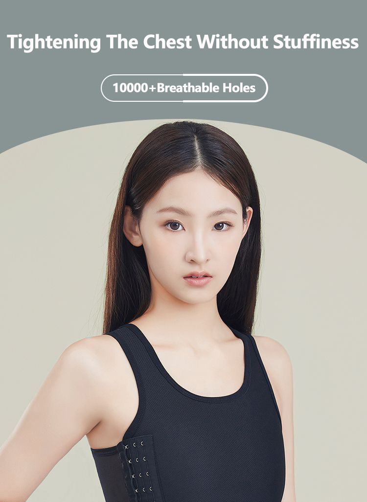 Chest Binder Vest – Front Hook Closure, High Compression for Large Bust ...