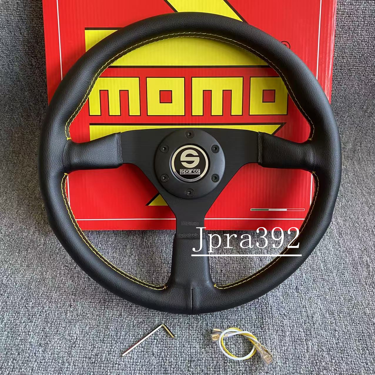 Momo v1 Racing Drift Sport Steering Wheel Universal Leather Gaming ...
